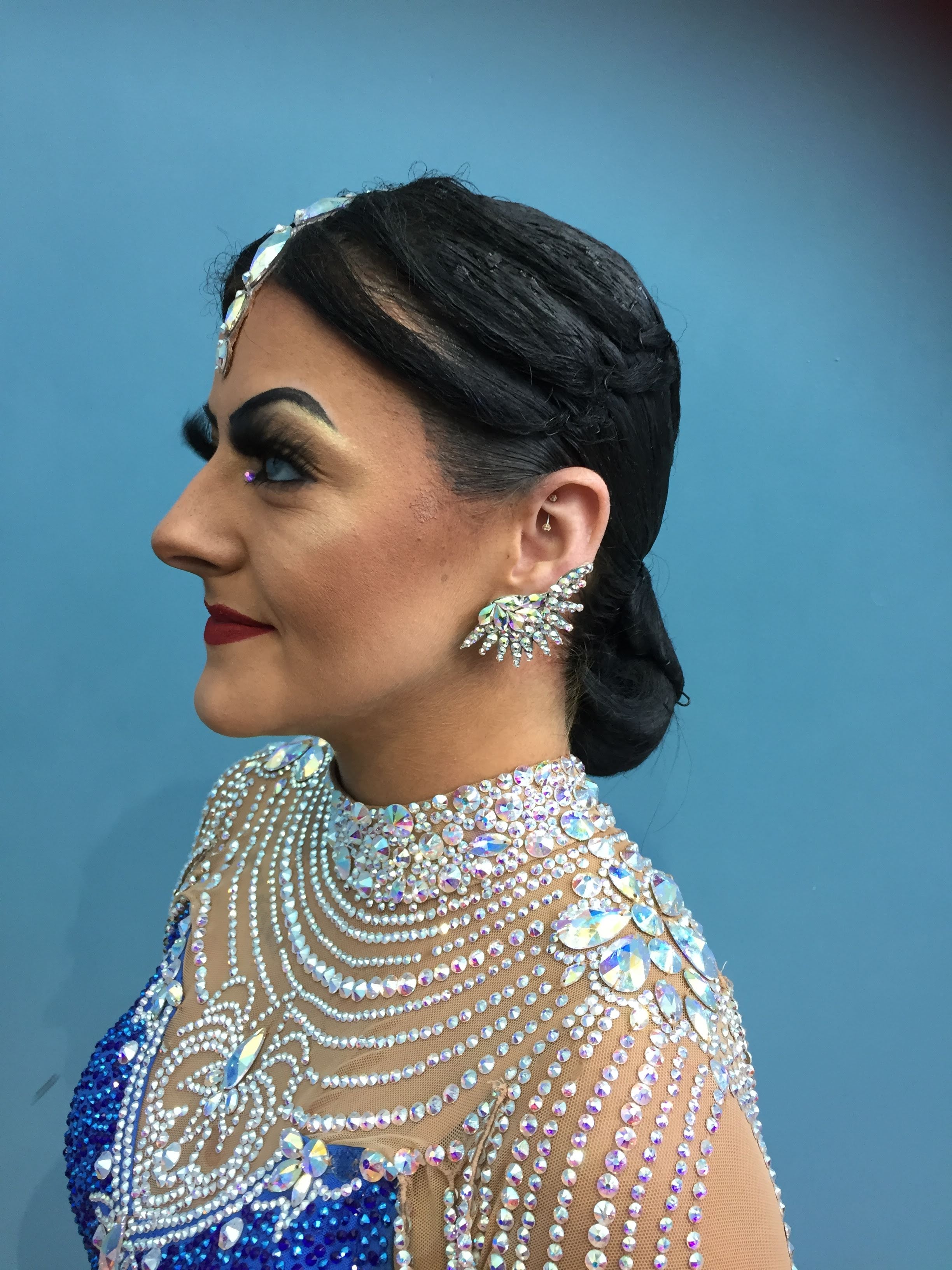 Phoenix Crystal AB Stud Earrings | Ballroom Bling – ballroom-bling