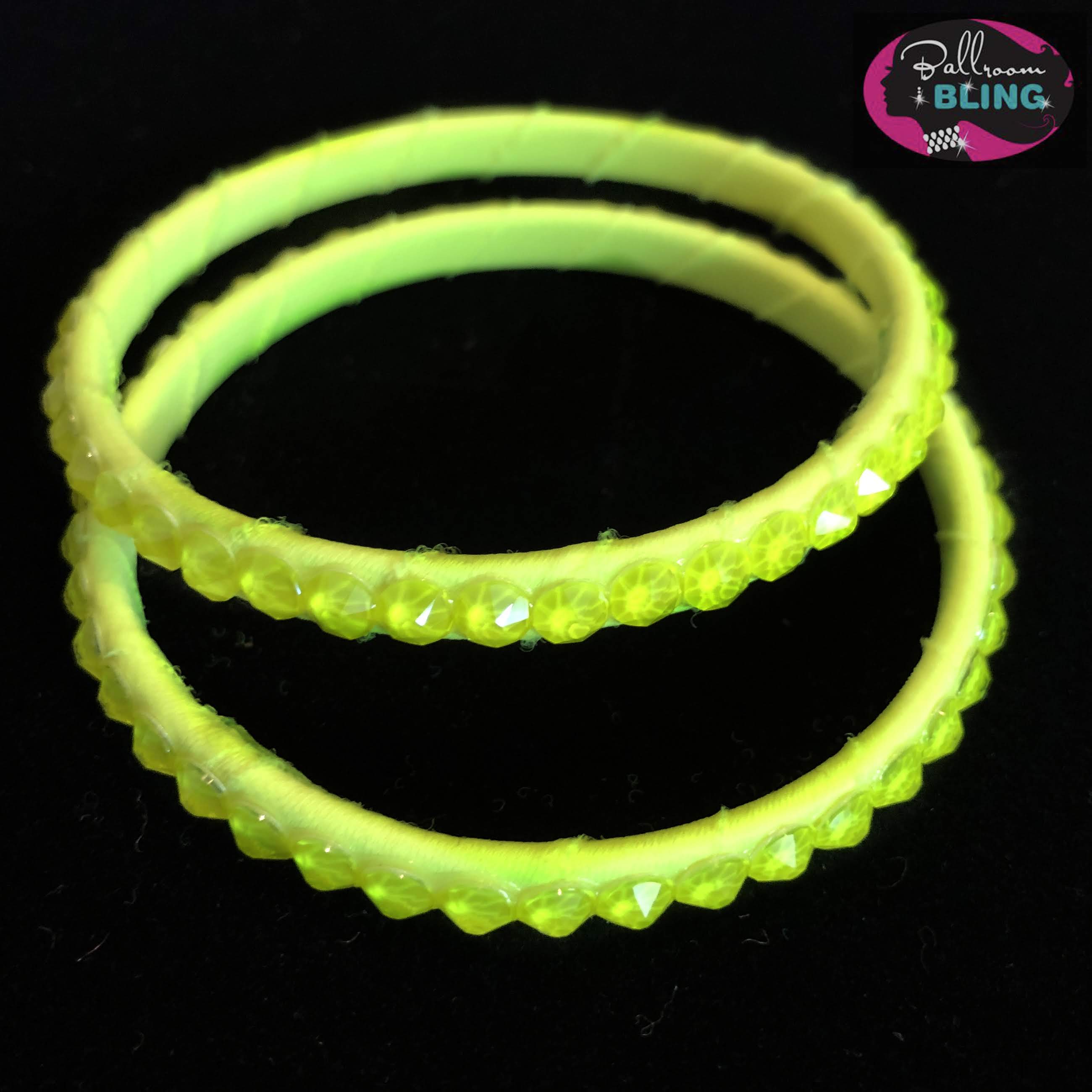Electric Yellow Bangles | Ballroom Bling – ballroom-bling