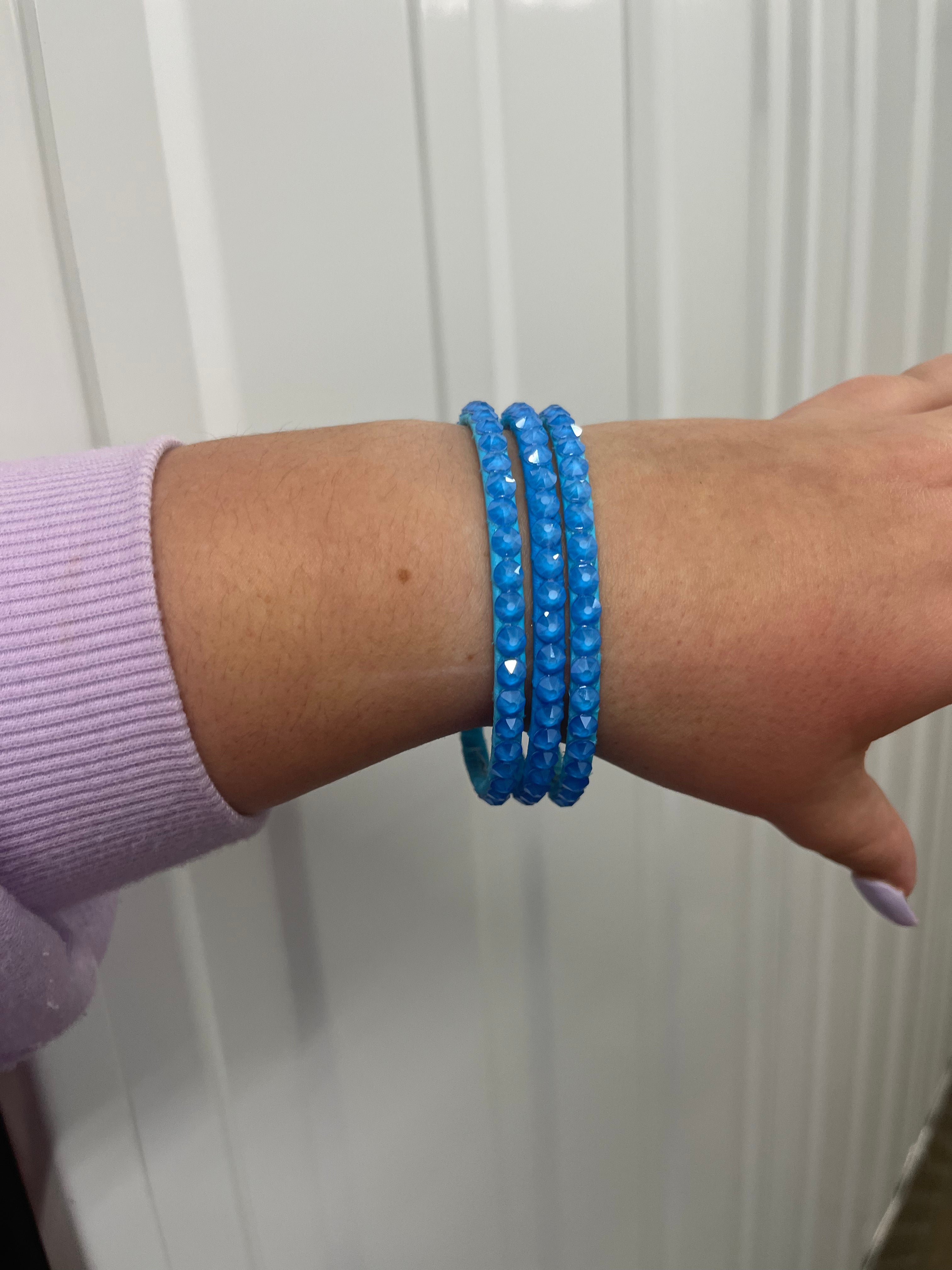 Electric Blue Bangles | Ballroom Bling – ballroom-bling